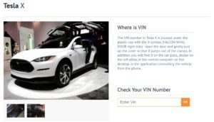 Tesla - how to find, decode and check the VIN number? - Where is VIN ...