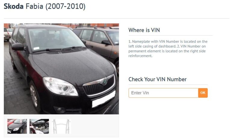 Skoda - how to find, decode and check the VIN number? - Where is VIN ...